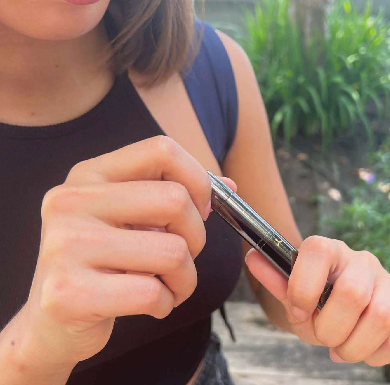 OM Gunmetal | 510 Thread Battery + Full Ceramic Atomizer & Cap ...