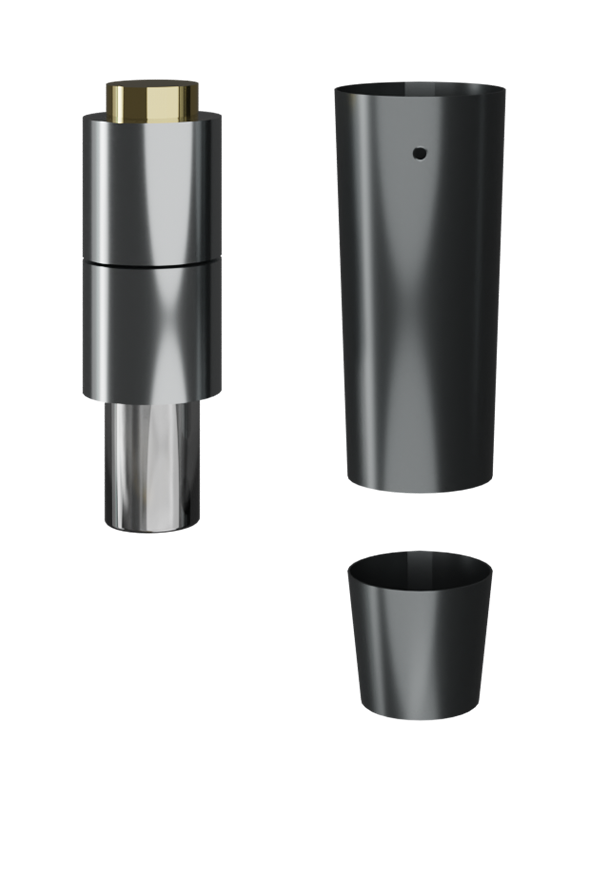 Full Ceramic Atomizer + Gunmetal Cap– TheHippiePipe.com